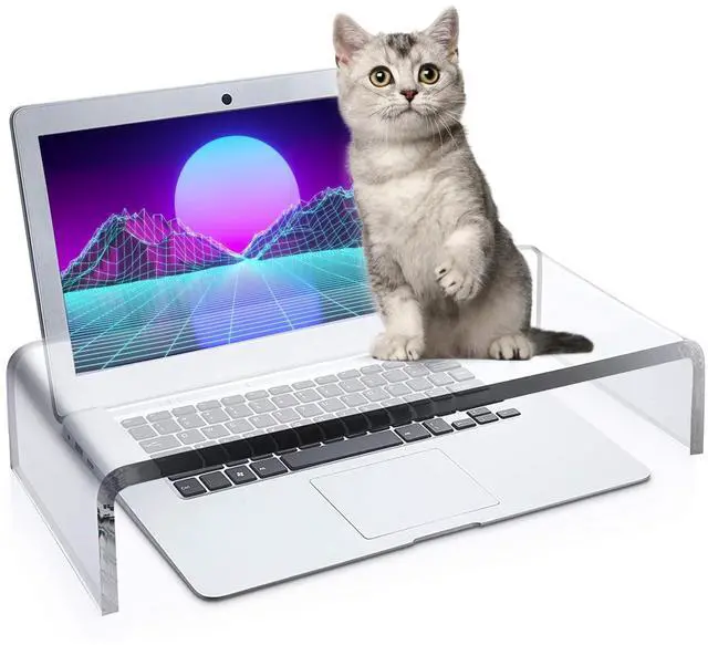 VTZEOTQ Acrylic Monitor Stand Riser Anti-Cat Laptop Cover Protector ...