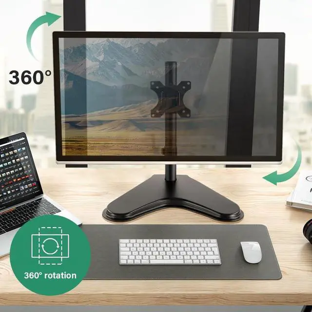 FURWOO Adjustable Tvstand Single Computer Monitor Riser for 13'' to 32 ...