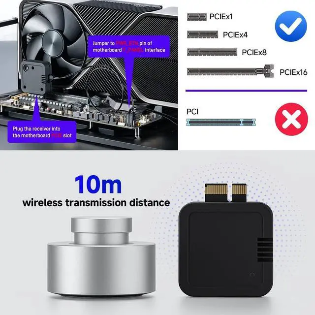 Remote PC Power Switch, Desktop ON Off Power Button PC, Wireless PC ...