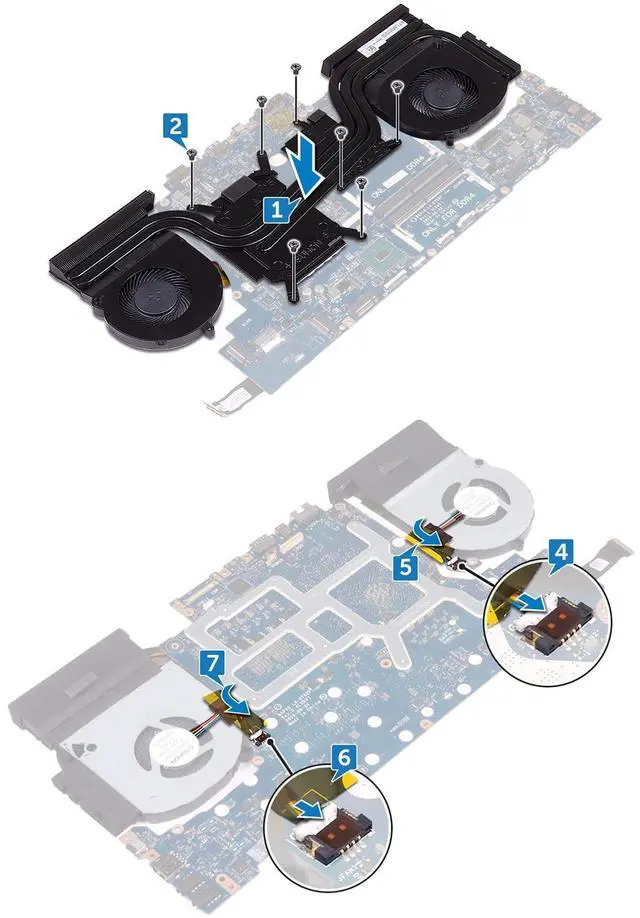 Deal4GO 5V CPU Cooling Fan 4D3V1 w/Graphics GPU Fan JWH30 Replacement ...