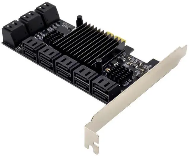 JVFYI PCIe ASM1064 SATAIII 16-Port Expansion card - Newegg.com