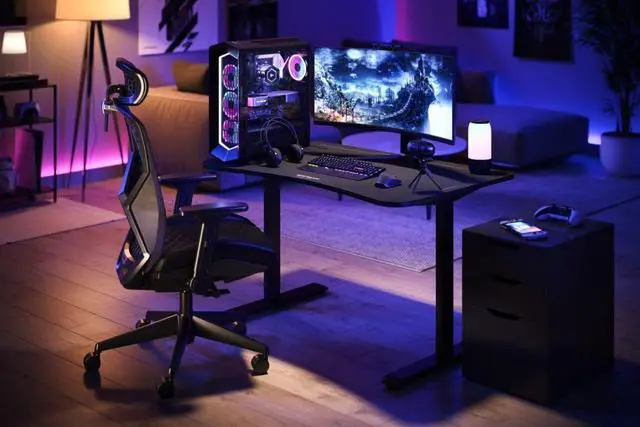RESPAWN 1048 Gaming Desk - 48in Computer Desk With Mouse Pad, PC ...