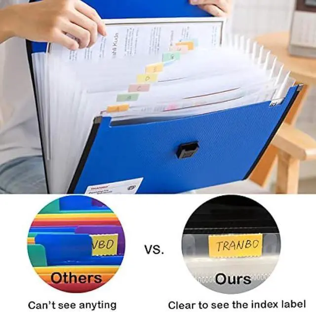 Legal Size/Foolscap 13 Pockets Accordion File Organizer with Handle ...