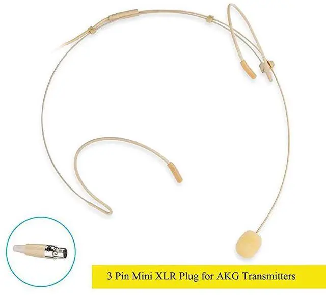Microphone Headset Discreet Headworn Earset Over Ear Mic for AKG ...