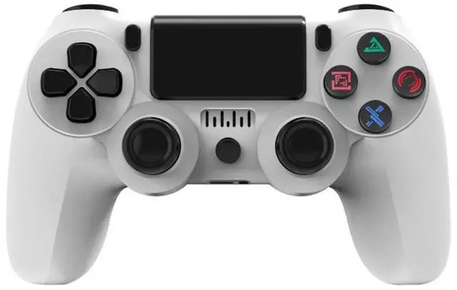 P4 wireless Bluetooth game controller with six-axis dual vibration ...