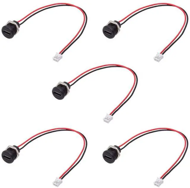 5pcs/set DIY OEM Type C Female Socket to 2Pin Header Cable Pitch=2.0mm ...