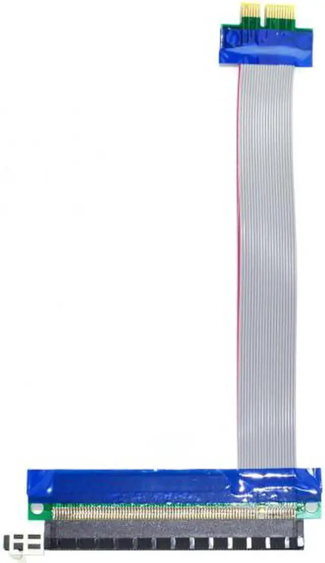 EP-060 PCI-E Express 1x to 16x Extension Flex Cable Extender Converter ...