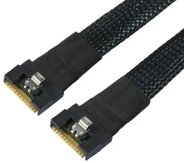 SlimSAs SFF-8654 8i 8x 4.0 All-Enclosed Anti-Slip Plug-In Server High ...