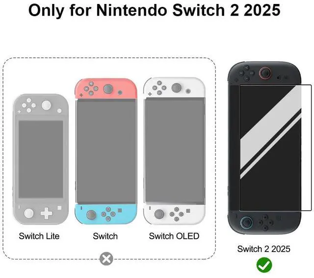 Switch2 Game Console Anti-Distortion Film NS2 Anti-Fingerprint Screen ...