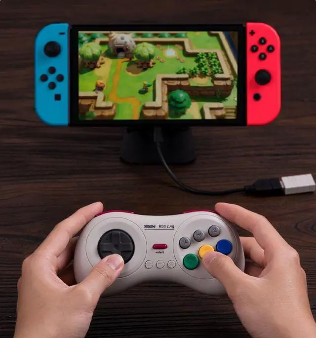 M30 MD mini version 2.4G wireless controller for Switch, a SEGA game ...