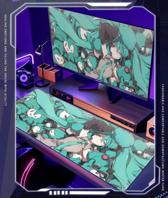 JVFYI Kizuna Ai Mouse Pad - Super Large Anime 2D Dormitory Computer ...