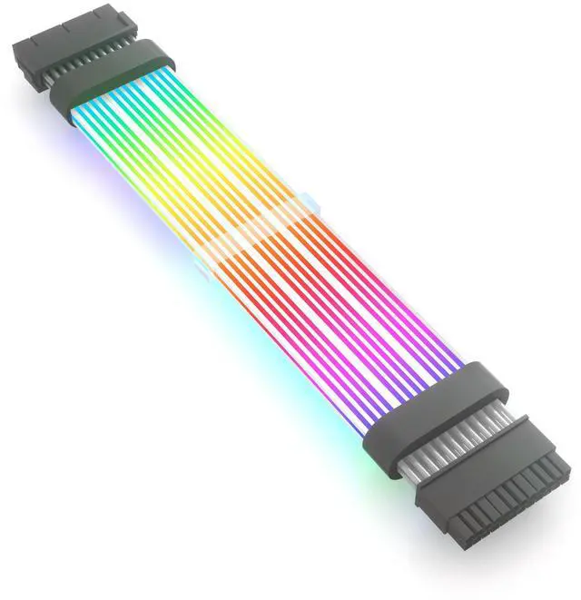 JVFYI Clear Sea God Light Sync Neon Extension Cable 24PIN Motherboard ...