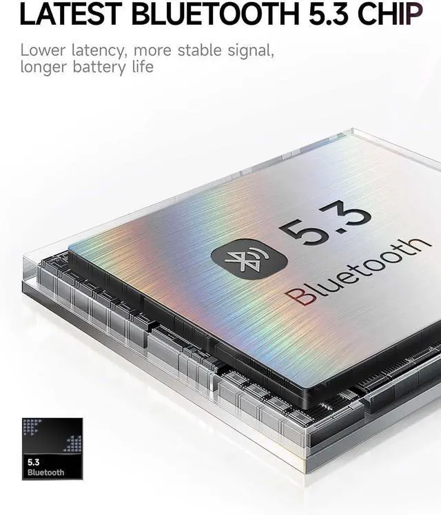 Picun B8 Bluetooth Headphones, 120H Playtime Headphone Wireless ...