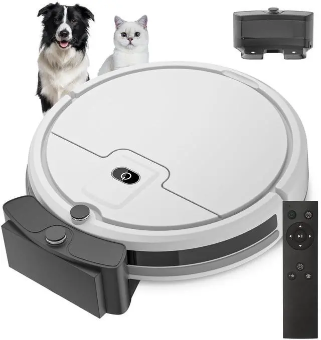 Robot Vacuum, 2900Pa Super Thin Robotic Vacuum, 120Mins Max, Tangle ...
