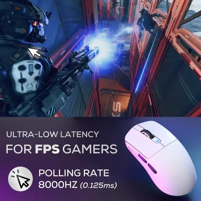 RK M3 Gaming Mouse with 42000 DPI PAW3950 Optical Sensor 47g ...