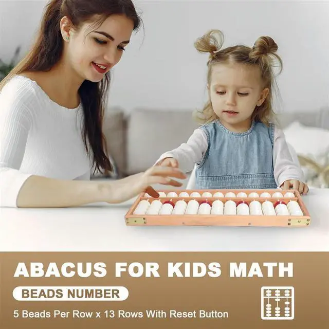 Abacus Chinese Abacus Mathematic Education Teacher Calculator Hanging ...