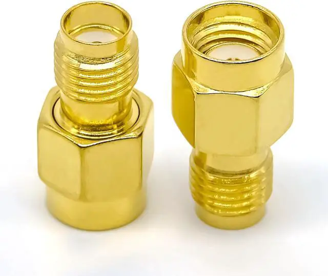 2PCS SMA Adapter Gender Changer Low Loss SMA Female to RPSMA Male ...