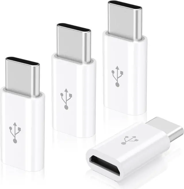 4 Pack Micro USB to USB C Adapter Micro-USB Female to USB-C Male OTG ...