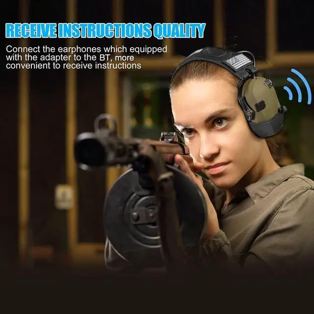 W1 BT Adapter Design for Walkers Series Earmuffs Convert Wire Earmuff ...