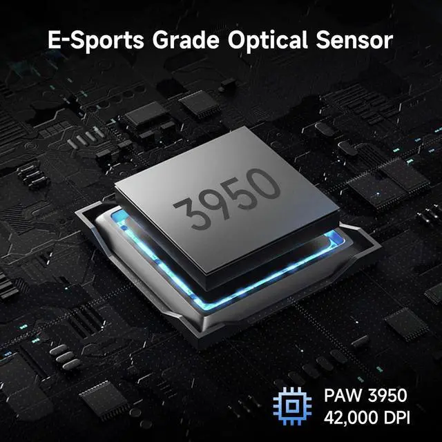 MCHOSE L7 Ultra Topspeed Wireless Gaming Mouse with PAW3950 42K Sensor ...