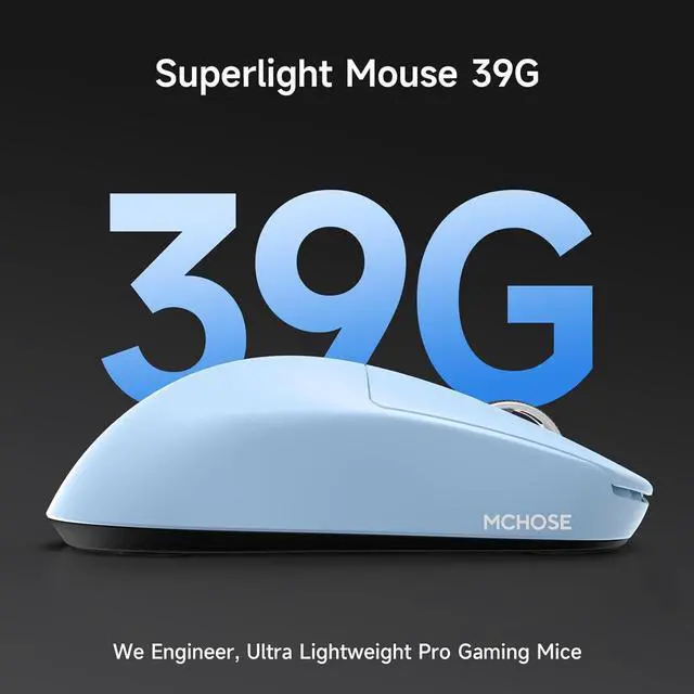 MCHOSE L7 Ultra Topspeed Wireless Gaming Mouse with PAW3950 42K Sensor ...