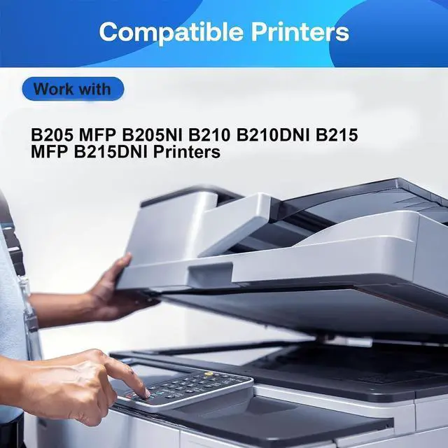 B205 B210 B215 Black Toner Cartridge Remanufactured Replacement for ...