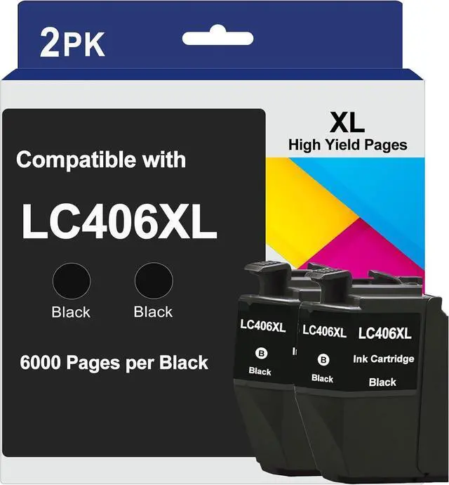 LC406XL Ink Cartridges Replacement for Brother Printer LC 406XL LC 406 ...