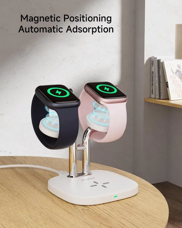 Dual Watch Charger with Fast Charging for Apple Watch, SwanScout 704A ...
