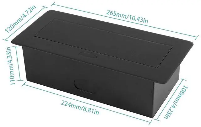 Desktop Pop Up Socket with 3 Outlets & 2 USB Ports (Connection Box ...