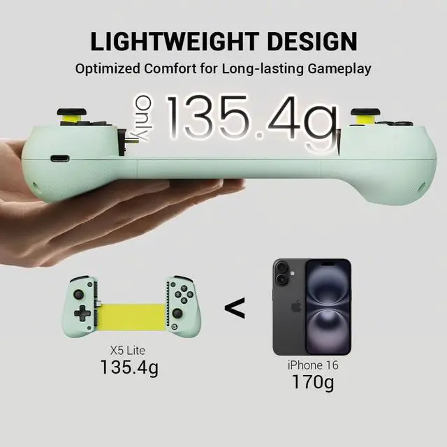 X5 Lite Mobile Gaming Controller for Android, iPhone 15/iPhone 16 ...