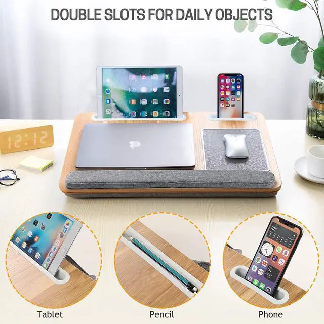 Lap Desk - Lap Laptop Desk Fits for 17 Inch Laptop, Lap Desk with ...