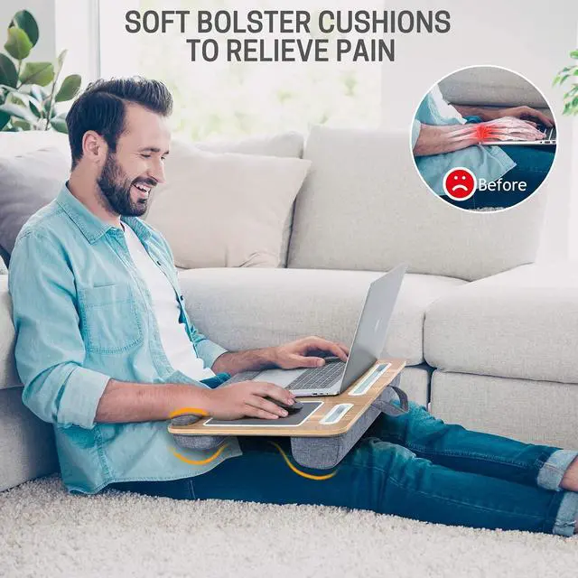 Lap Desk - Lap Laptop Desk Fits for 17 Inch Laptop, Lap Desk with ...