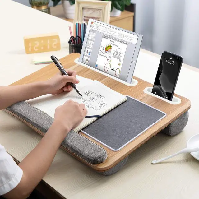 Lap Desk - Lap Laptop Desk Fits for 17 Inch Laptop, Lap Desk with ...