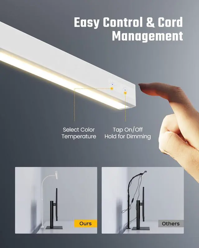 LED Desk Lamp for Home Office, Eye-Caring Desk Light with Adjustable ...