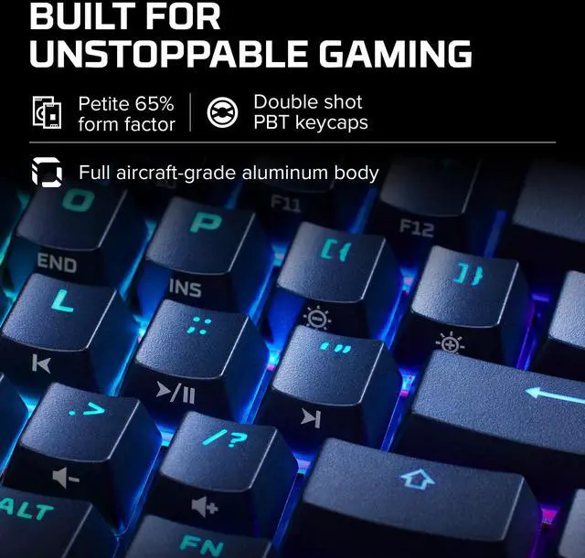 Alloy Origins 65 - Mechanical Gaming Keyboard Compact 65% Form Factor ...