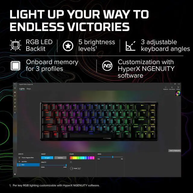 Alloy Origins 65 - Mechanical Gaming Keyboard Compact 65% Form Factor ...