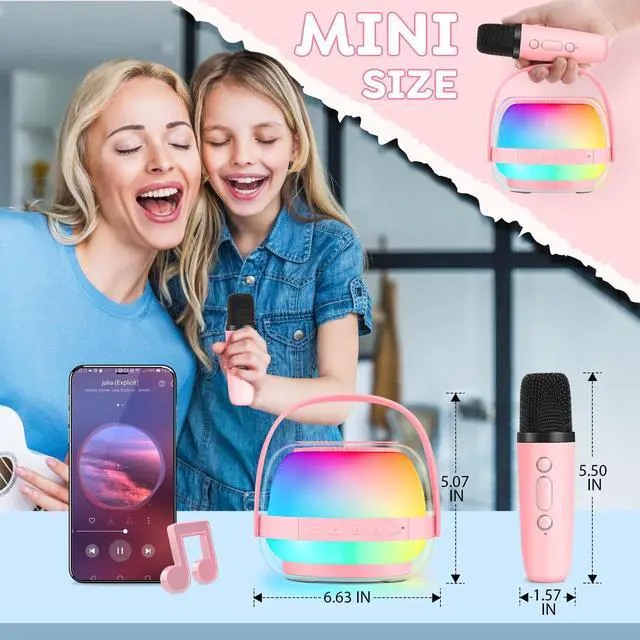 Karaoke Machine for Kids, Birthday Gifts for 3 4 5 6 7 8 9 10 11 Year ...