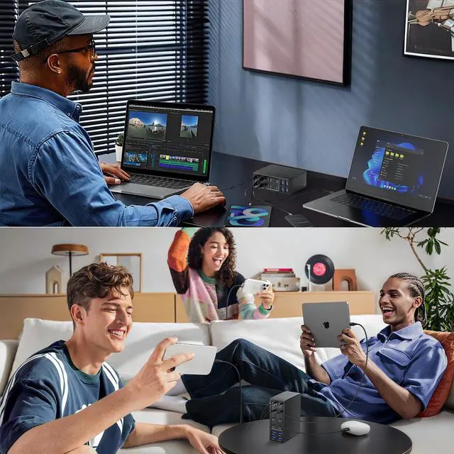 500W USB C Charger Block, 12-Port USB C Charging Station for Multiple ...