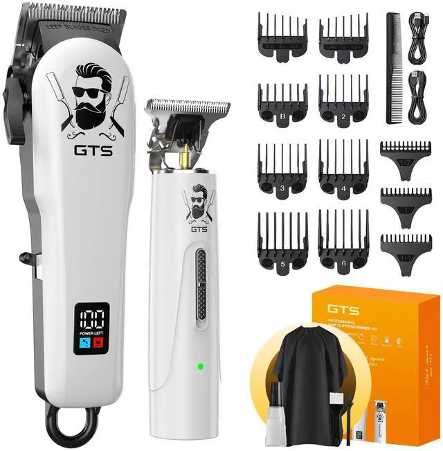 GTSPro Hair Clippers for Men, Clippers and Trimmers Set, Barber ...