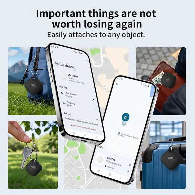 Air Tracker Tag for Android 4 Pack Luggage Tracker Tags Works with ...