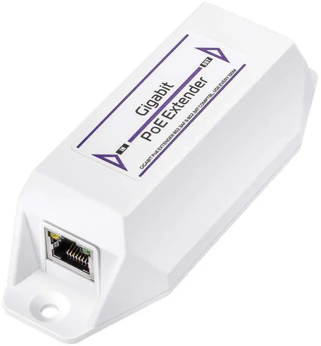Miracles PoE10 Gigabit PoE+ Extender, 1 Port 10/100/1000 Mbps, PoE ...
