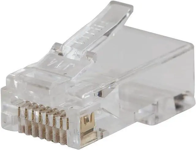 Klein Tools VDV826-762 Pass-Thru Modular Data Plug, RJ45 CAT5e, Gold ...