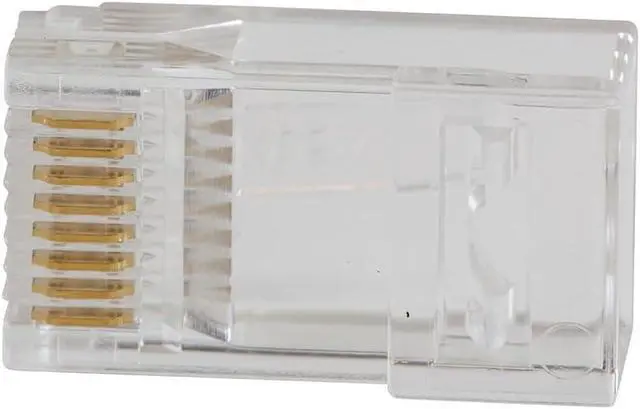 Klein Tools VDV826-762 Pass-Thru Modular Data Plug, RJ45 CAT5e, Gold ...