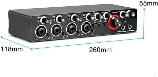 Professional Audio Interface Sound Card for Live Streaming and ...