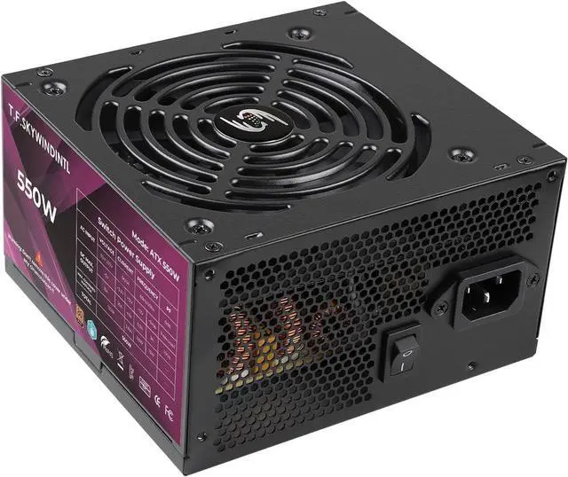 550W Power Suppy 80 Plus Bronze Non Modular Gaming PC PSU Full Voltage ...