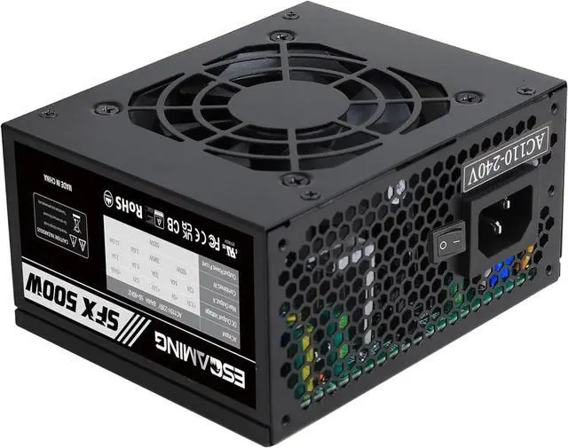 SFX 500W Power Supply, ESGAMING Mini ITX Micro ATX Solution 500W PSU ...