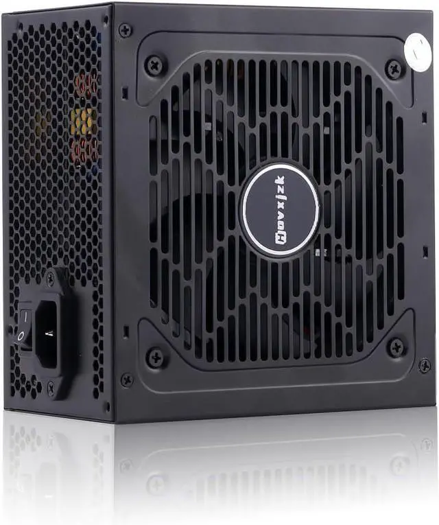 500W Power Supply Certified Fixed Cable Non-Modular ATX PSU Active PFC ...