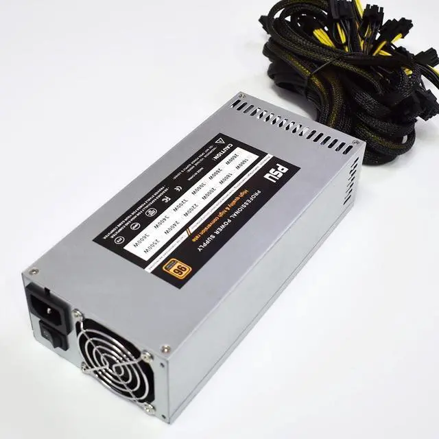 Mining Power Supply 2000W, Miner Power Supply for 8GPU Bitmain Antminer ...