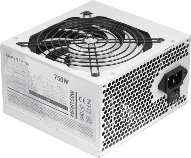 Mars Gaming MPIII750, PC ATX 750W Power Supply, 5 Years Warranty, 85% ...