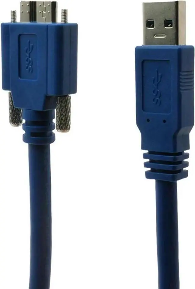 Aomoproing USB 3.0 to Micro B/M Cable with Dual Screw Locking ...